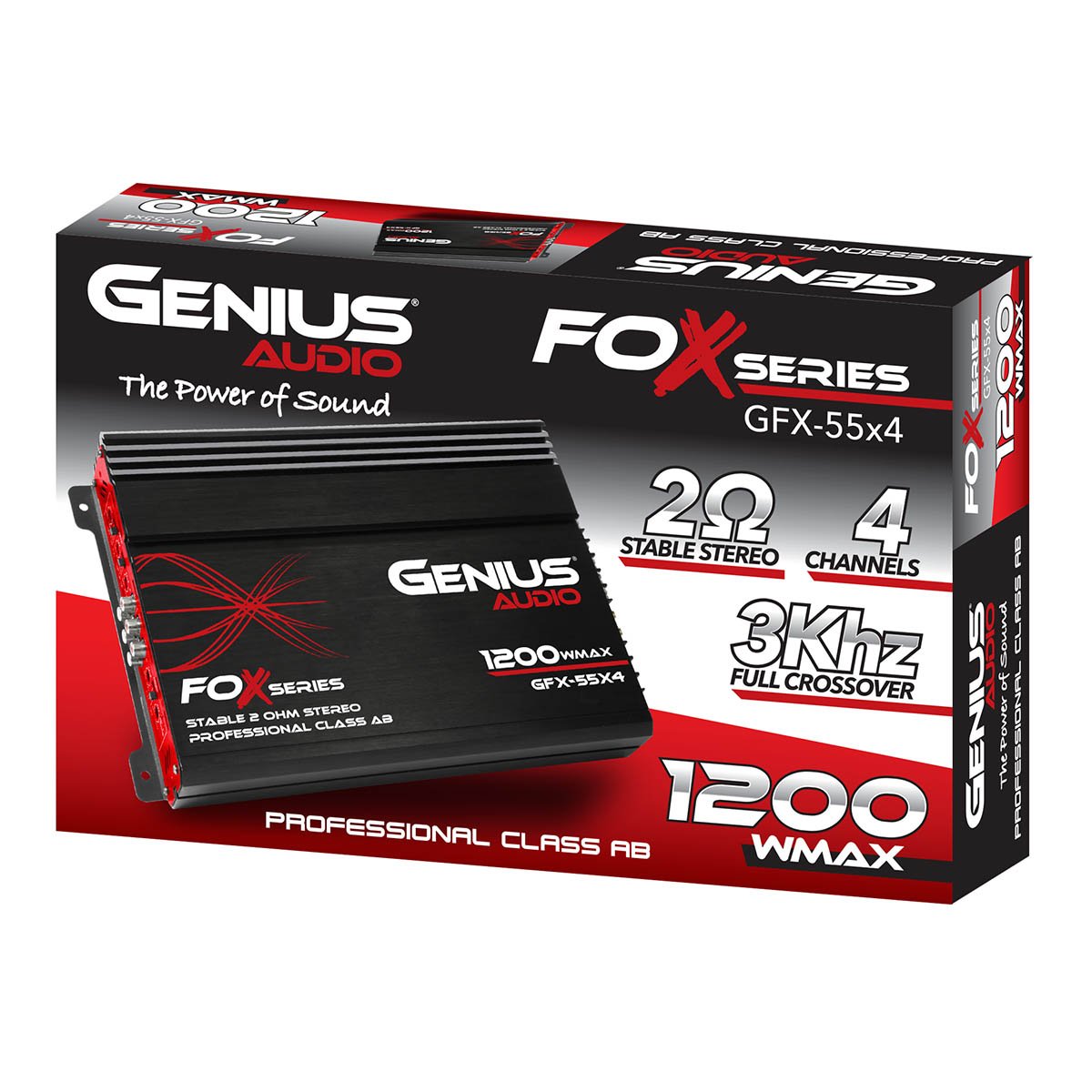 Genius GFX-55X4 1200 Watts-Max Car Amplifier 4-Channels – Pete's Audio ...